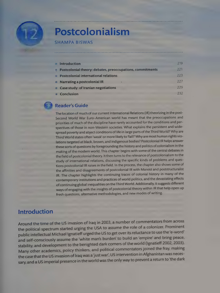 Postcolonialism - Shampa Biswas | PDF