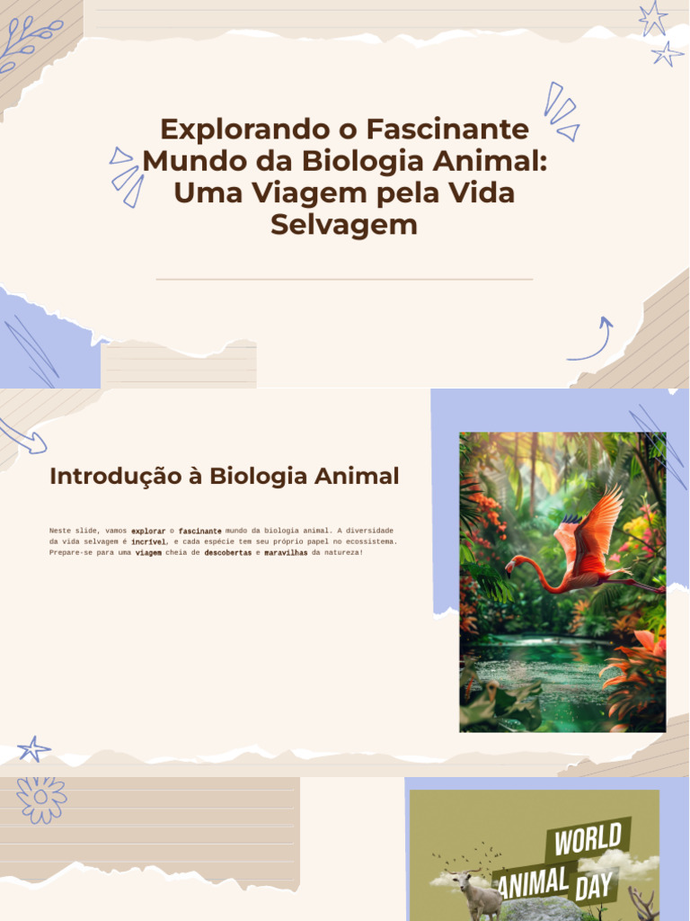 Slidesgo Explorando o Fascinante Mundo Da Biologia Animal Uma Viagem ...