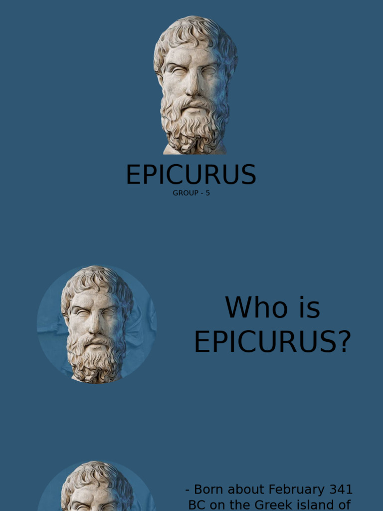 Group - 5 Epicurus | PDF