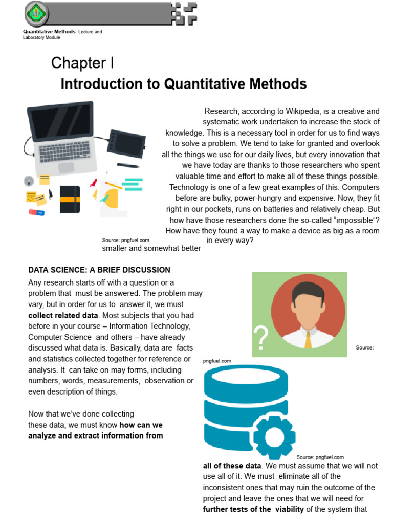 Lesson1 Intro To Quantitative Methods | PDF