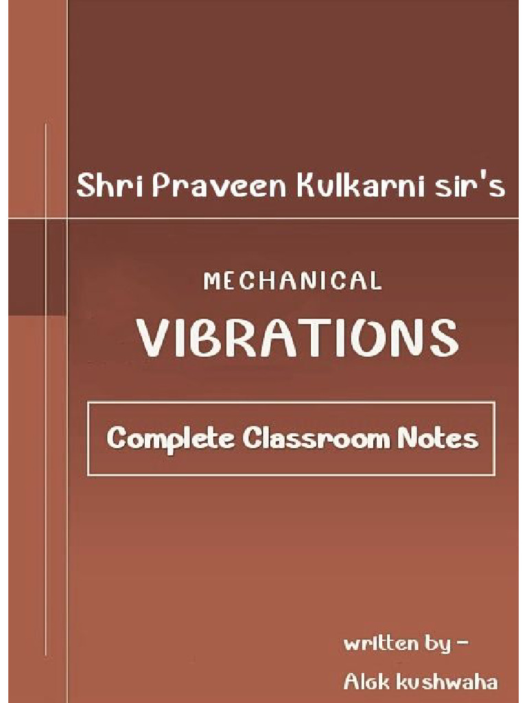 Vibration Notes | PDF