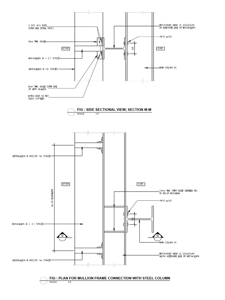 Mullion Fixing Detail | PDF