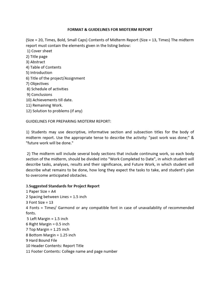 Mid-term-report-format | PDF
