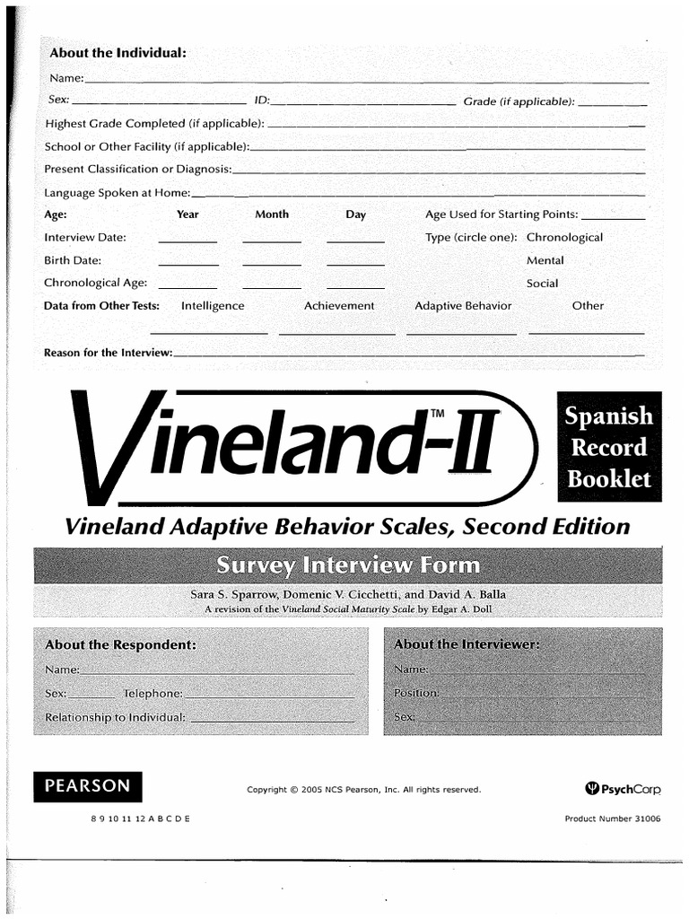 Vineland II Protocolo-1(1) | PDF