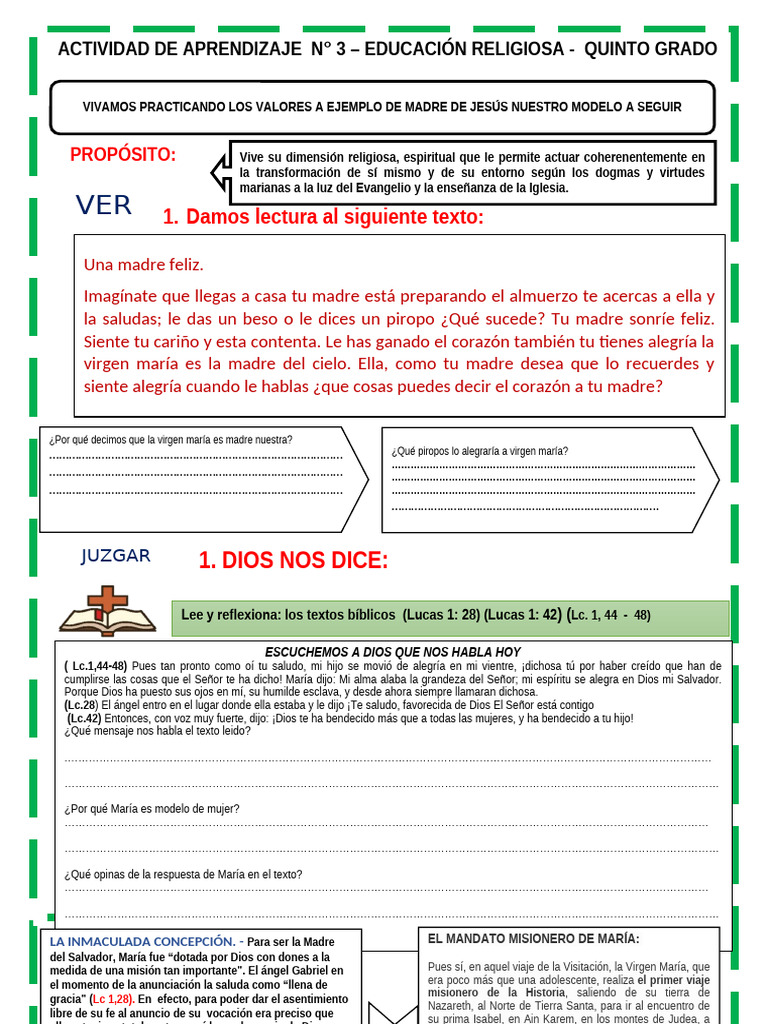 MODULO N°2 QUINTO GRADO 3-1 | PDF