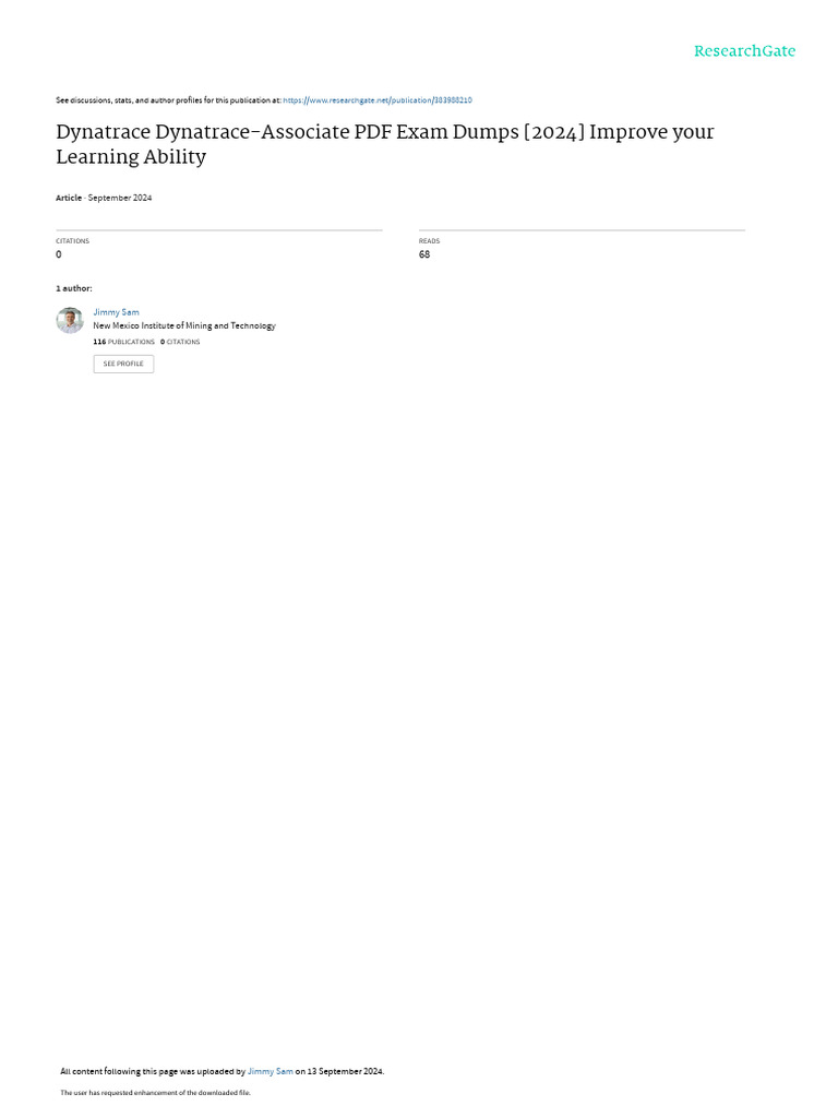 Dynatrace Associate | PDF