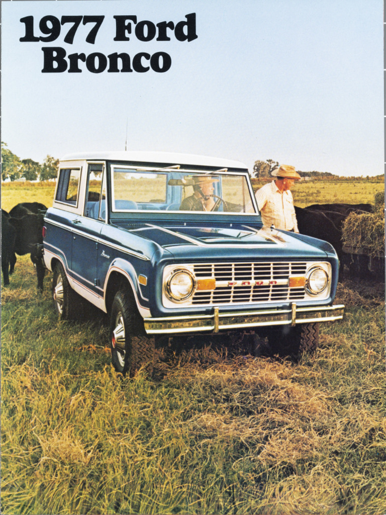 1977 Ford Bronco Brochure | PDF