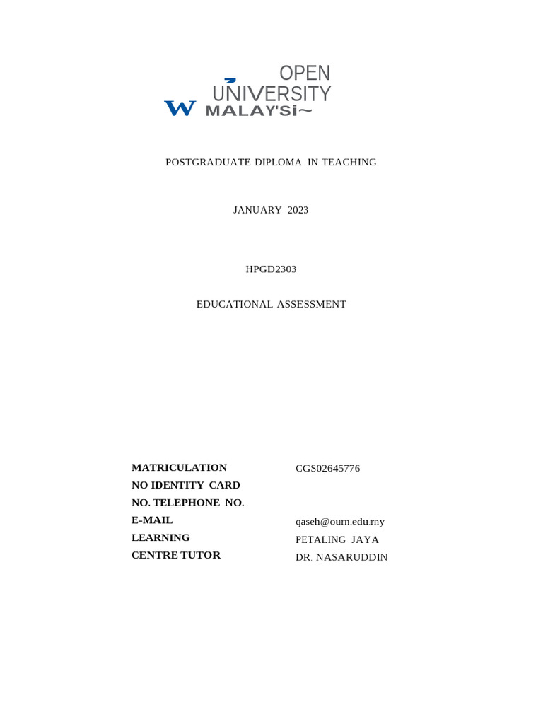 JAWAPAN2 EA JAN2023 ASSIGNMENT | PDF