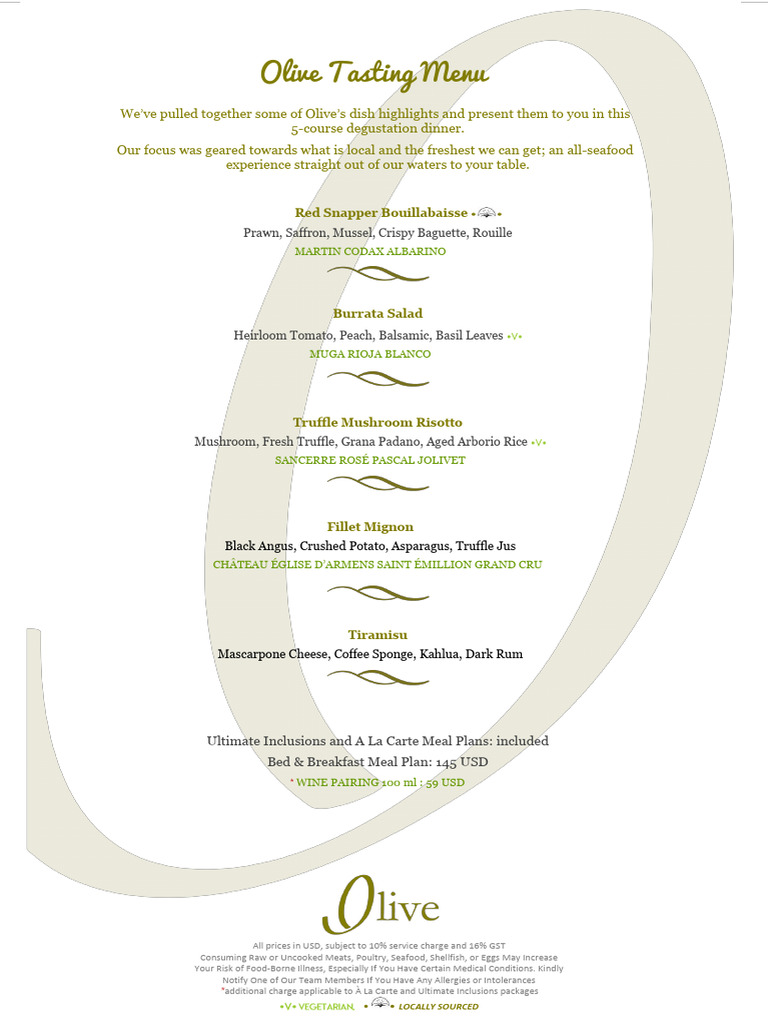 Olive-Menu | PDF