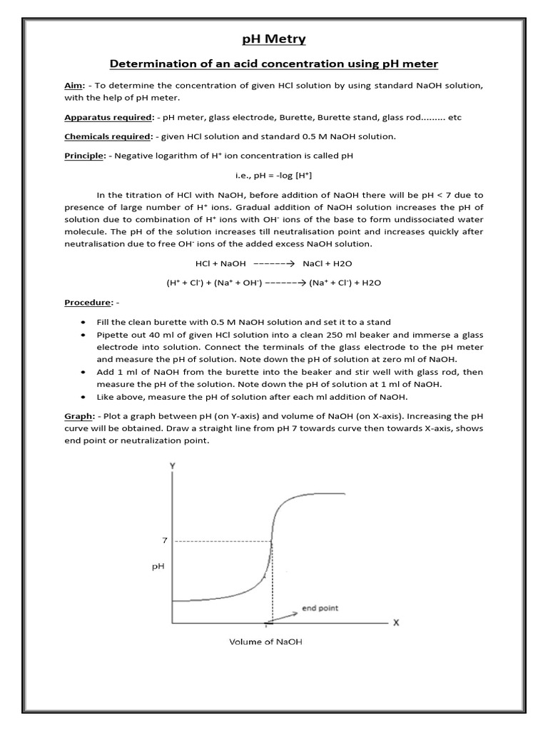 PH Metry | PDF
