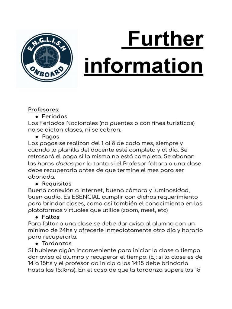 Further Information | PDF