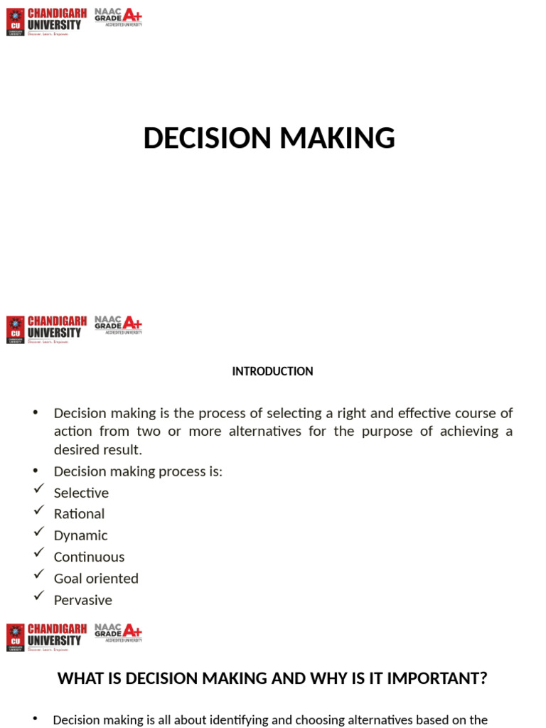 Decisionmaking | PDF