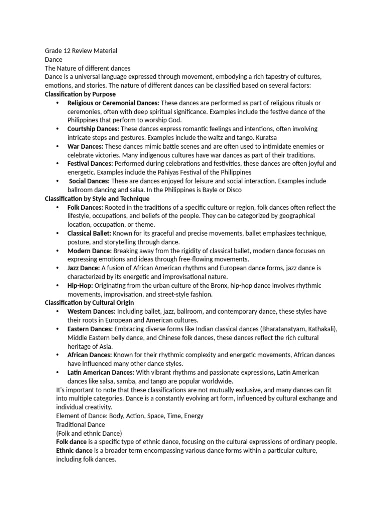 Grade 12 Review Material | PDF