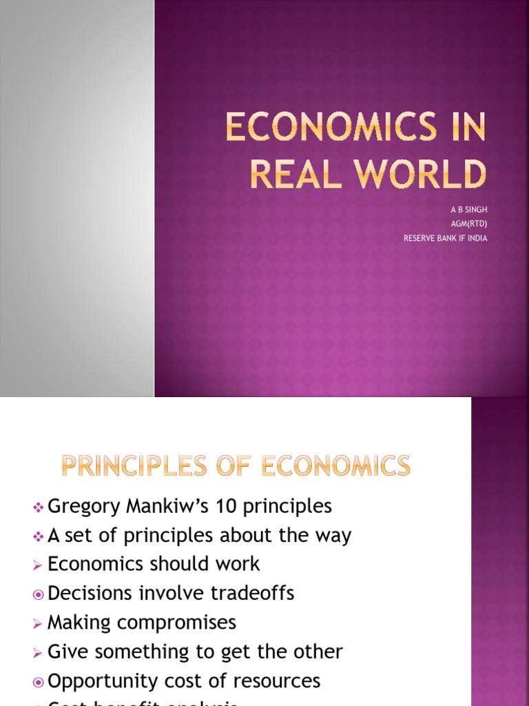Economics in Real World | PDF