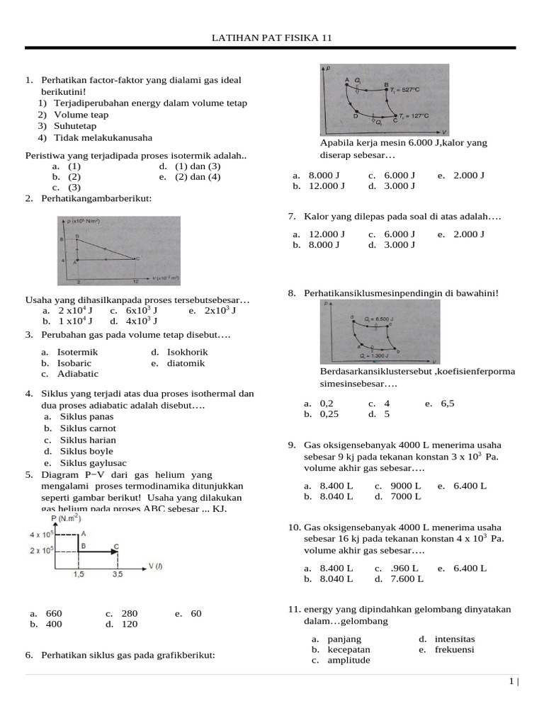 Latihan Pat 11 | PDF