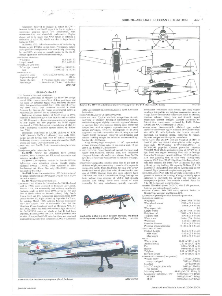 Janes - Alltheworldsaircraft Przyklad | PDF