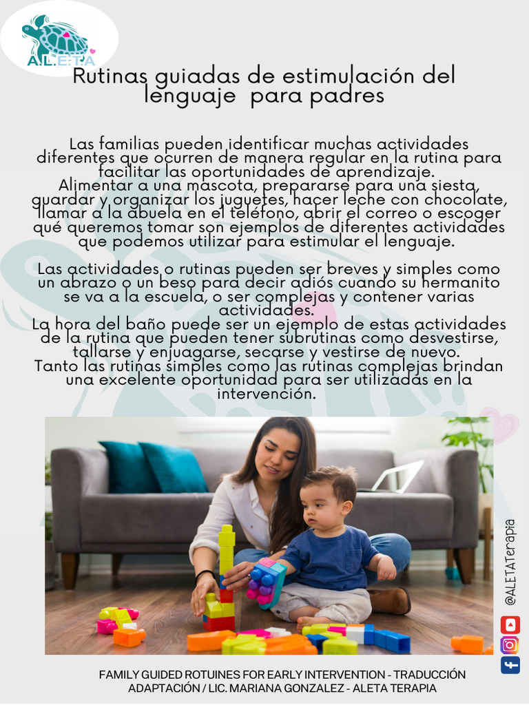 Rutinas Guiadas de Estimulación Del Lenguaje para Padres (PARTE 1 ...