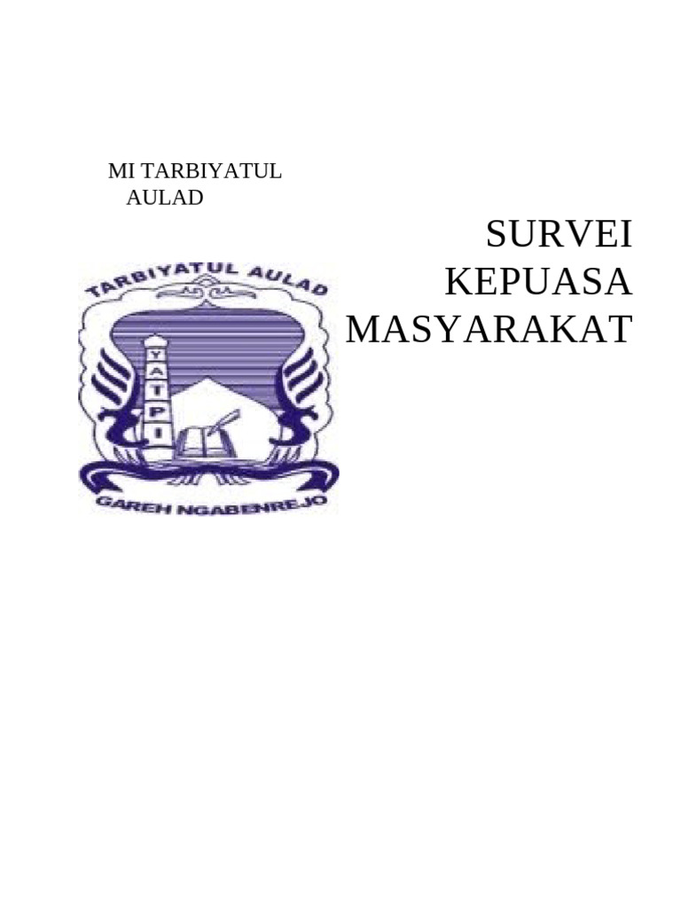 Laporan Survei Kepuasan Masyarakat 2023 | PDF