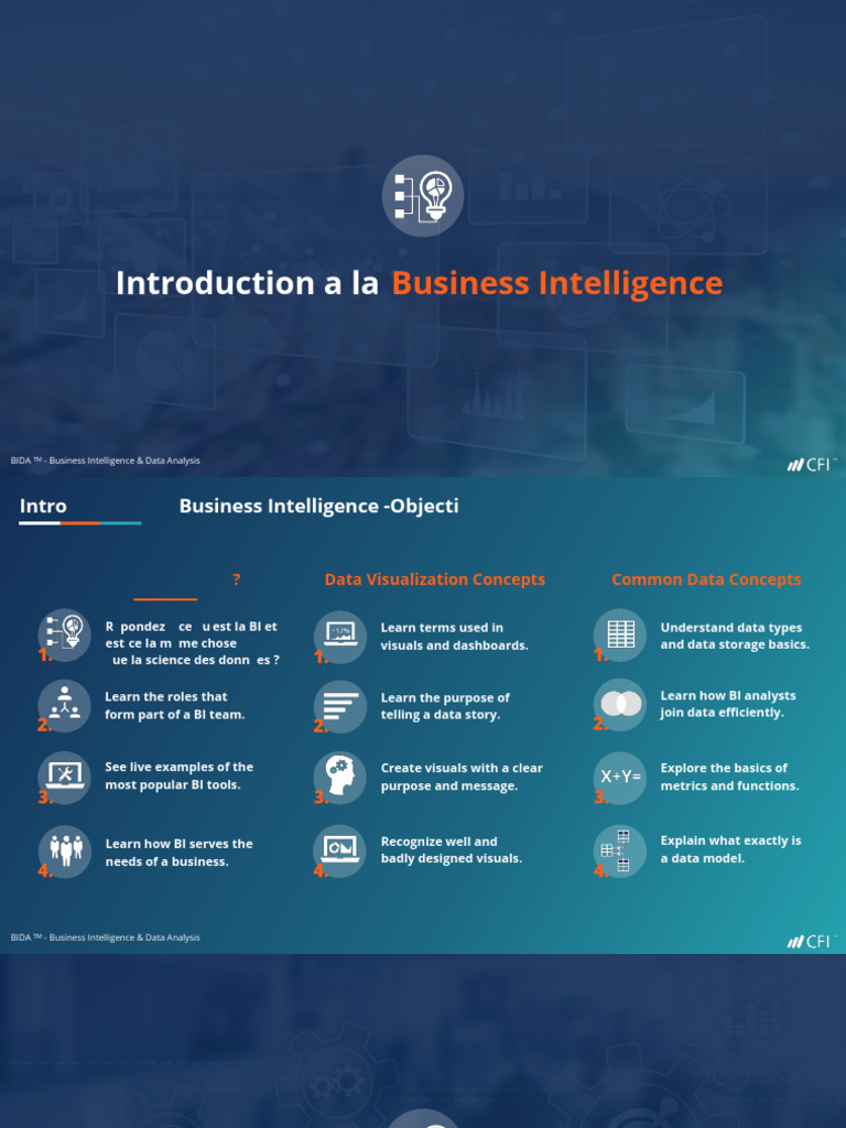 Intro To BI - Course Presentation | PDF