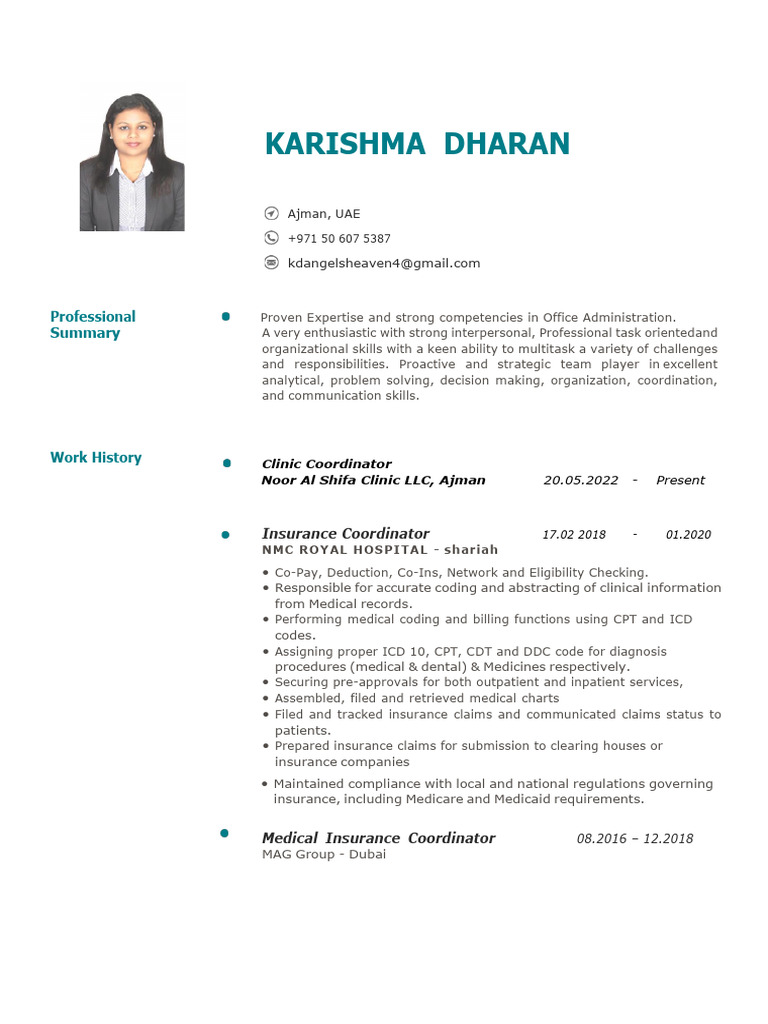 Resume Karishma Dharan | PDF