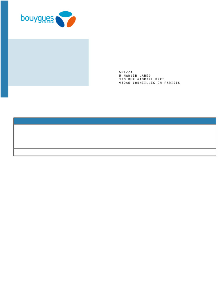 BouyguesTelecom Facture FFAC0002020683 | PDF