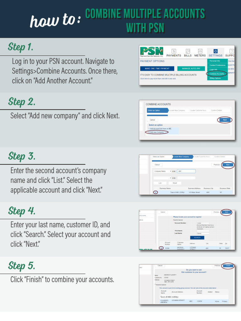 How To Combine Multiple Accounts | PDF