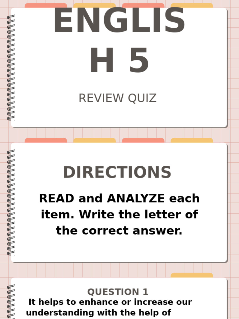 q4 Eng5 Review Lesson | PDF