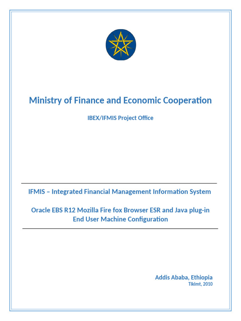 IFMIS Rollout End User Machine Configuration Guide V2 | PDF
