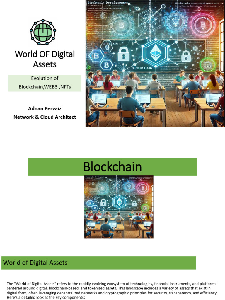 Evolution of Digital Assets (BlockChain, WEB3, NFT) | PDF