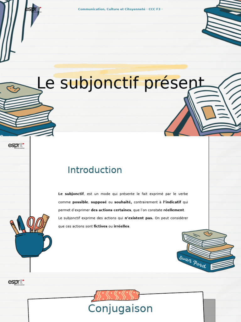 Cours Sur Le Subjonctif | PDF