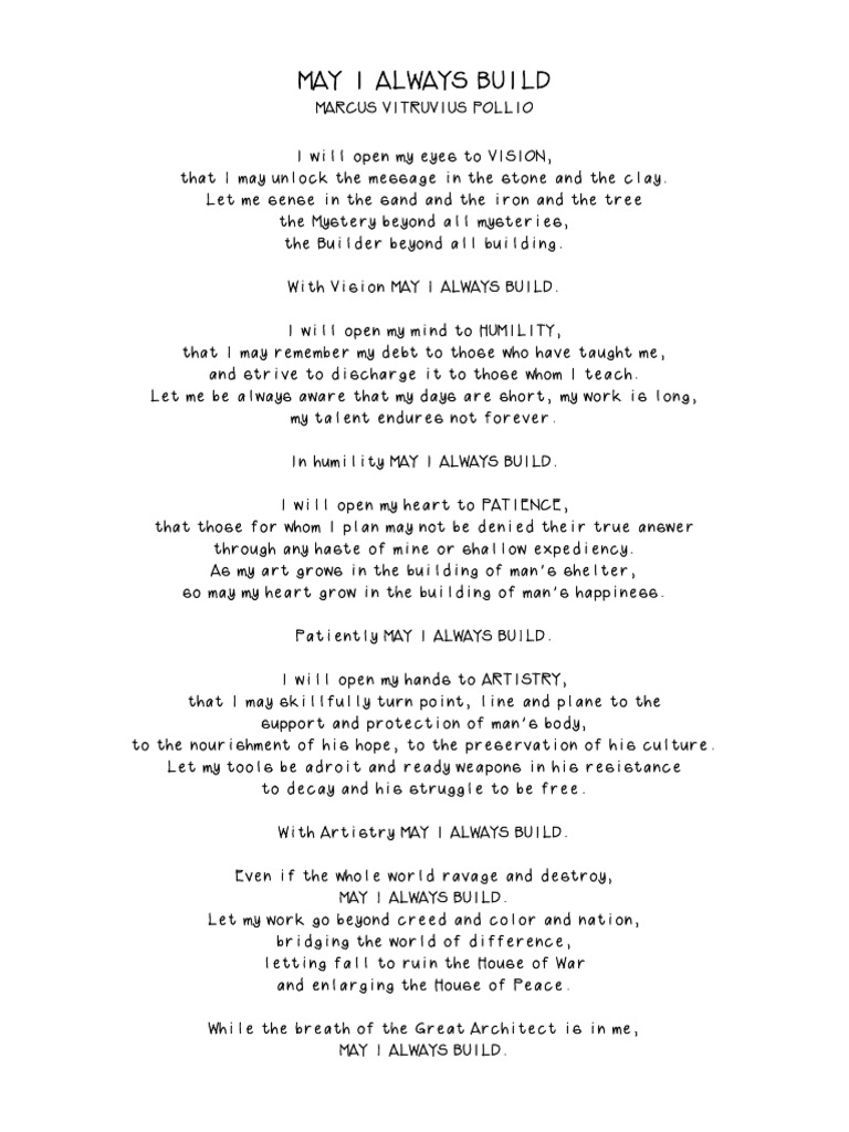 May i Always Build | PDF