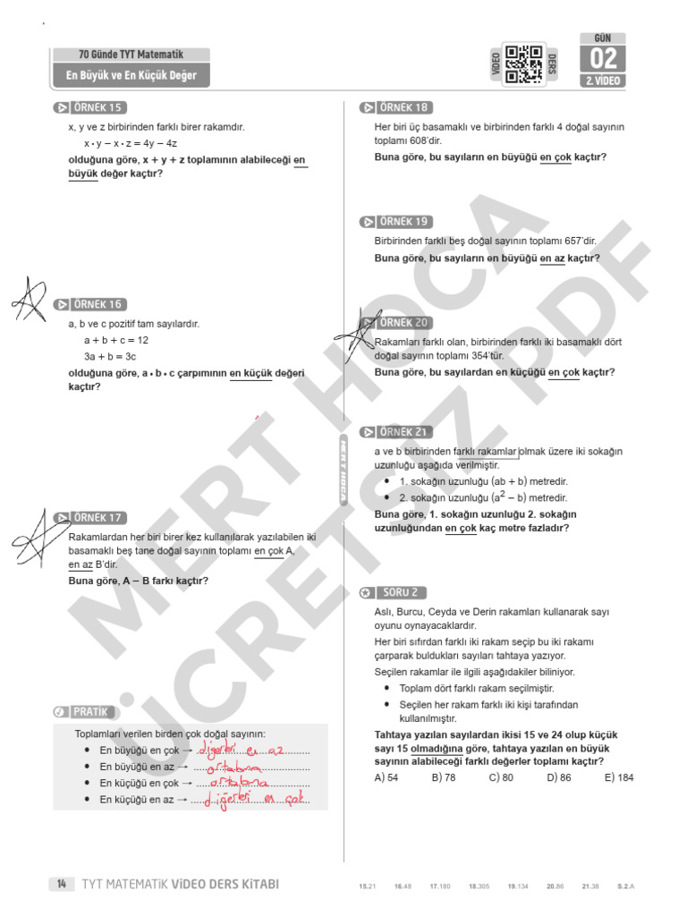 Mat 2-2 Tekrar | PDF