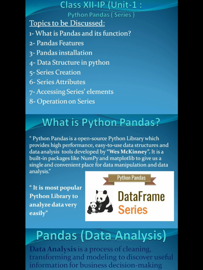 Pandas Series | PDF