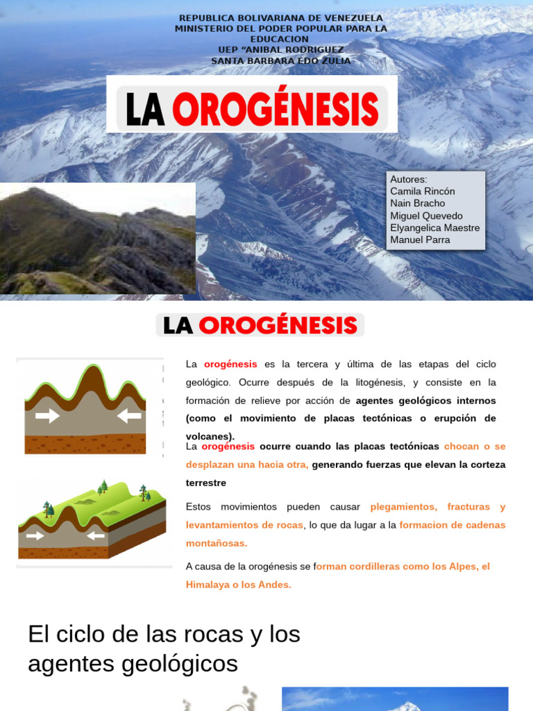Orogenesis y Tipos | PDF