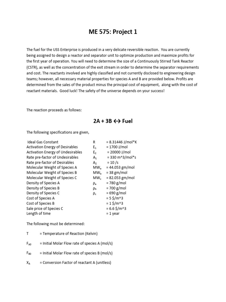 2013 Chemical Reactor Design | PDF