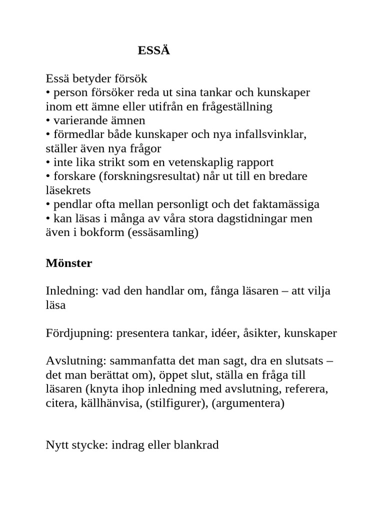 ESSÄ | PDF