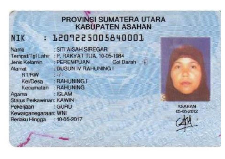 Siti Aisah Siregar - KTP | PDF
