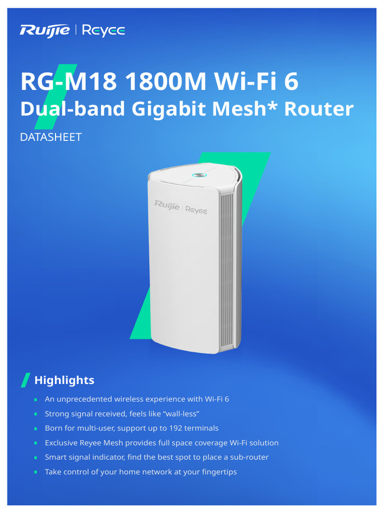 RG-M18 datasheet 20240403 | PDF