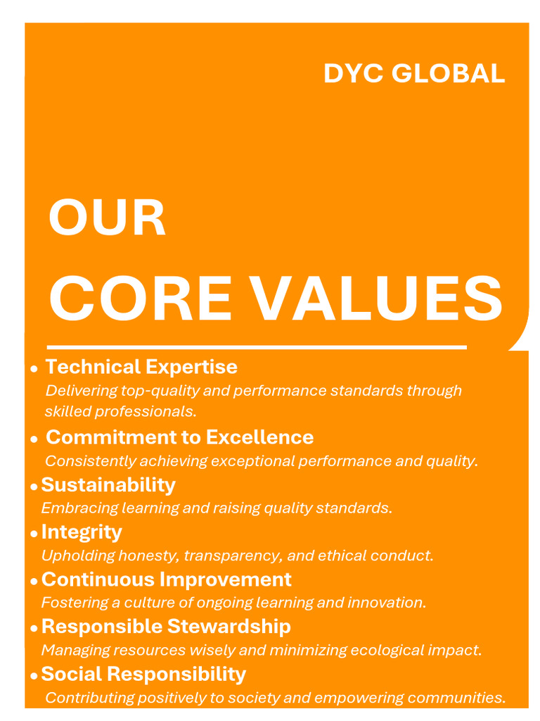 Core Values | PDF
