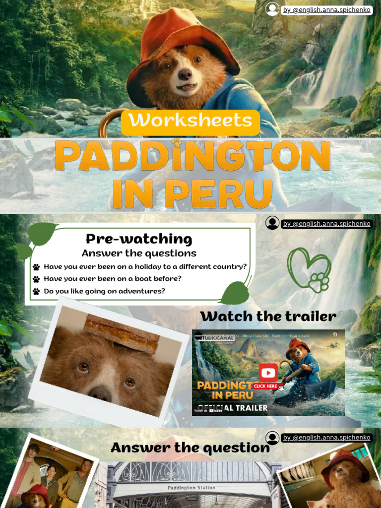 Paddington in Peru | PDF | Language Arts & Discipline | Home & Garden