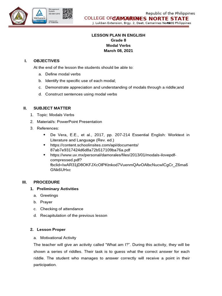 Sample Traditional Lp Pdf