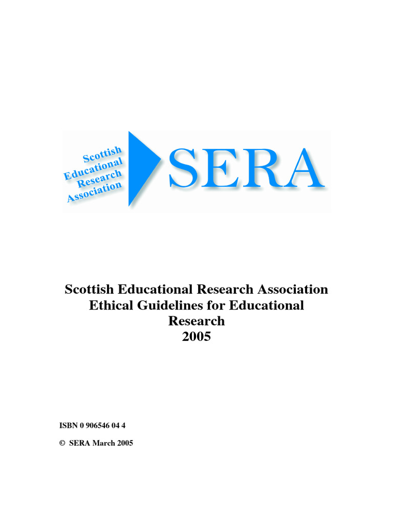 SERA Ethical Guidelines | PDF