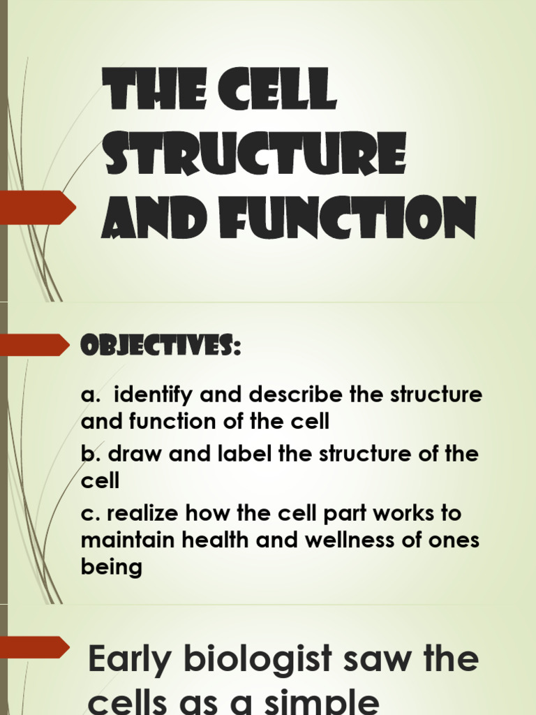 Genbio Structure and Function of Cell | PDF