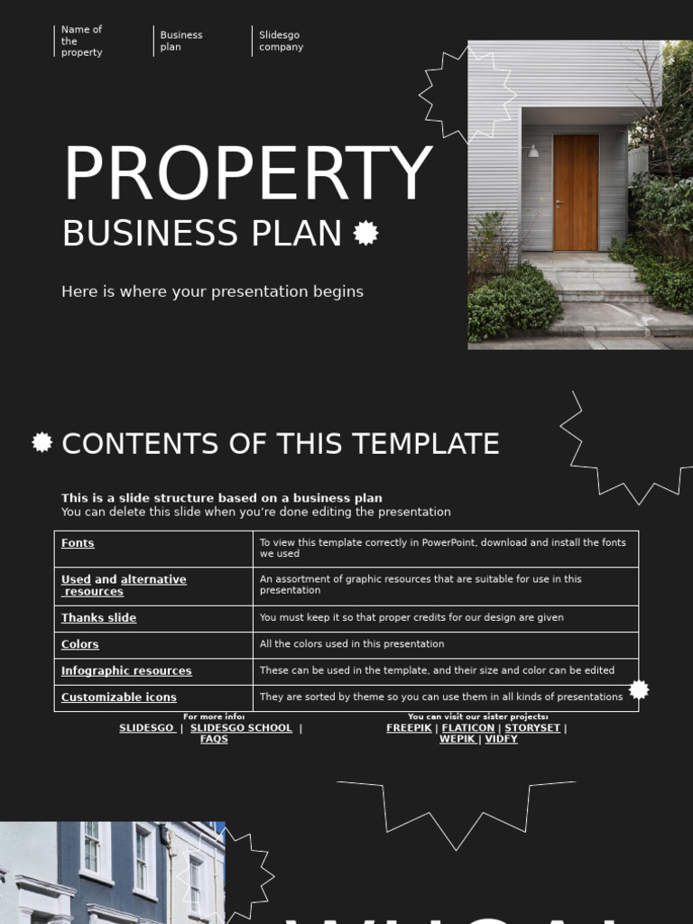 Property Business Plan by Slidesgo | PDF