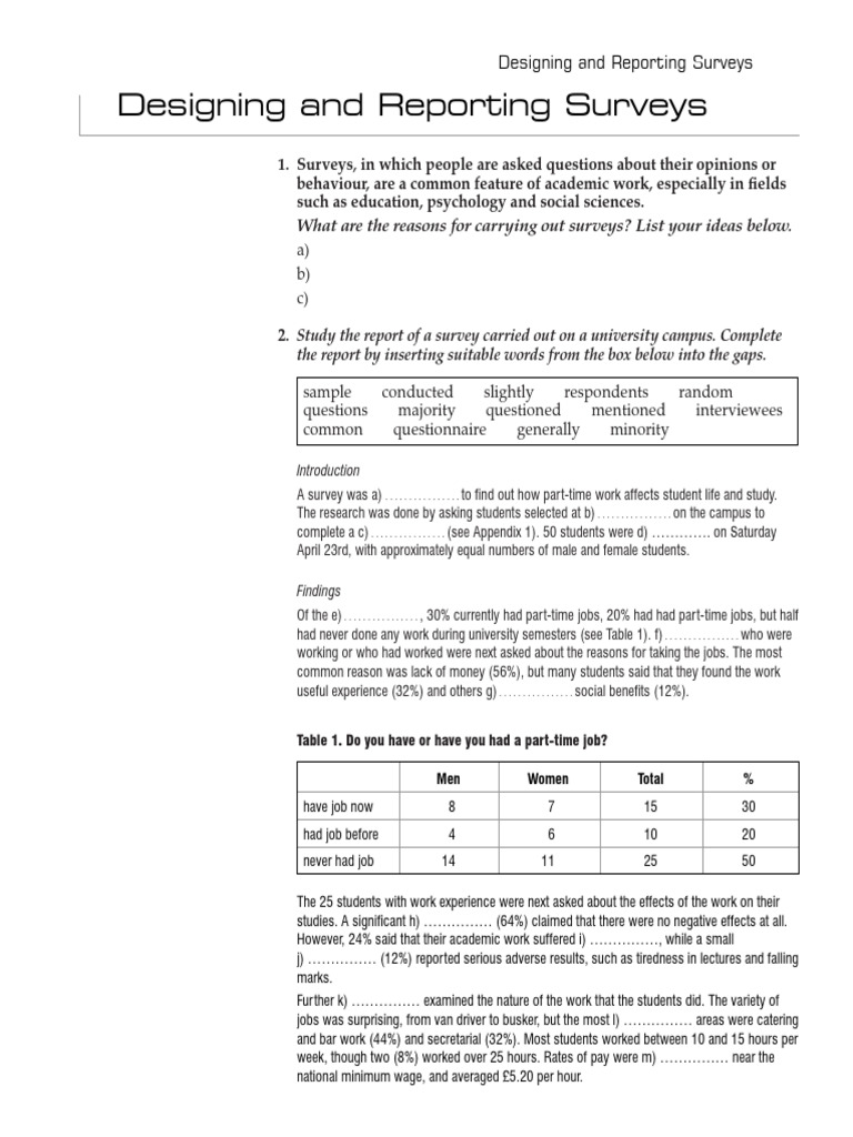 12 Designing and Reporting Surveys | PDF