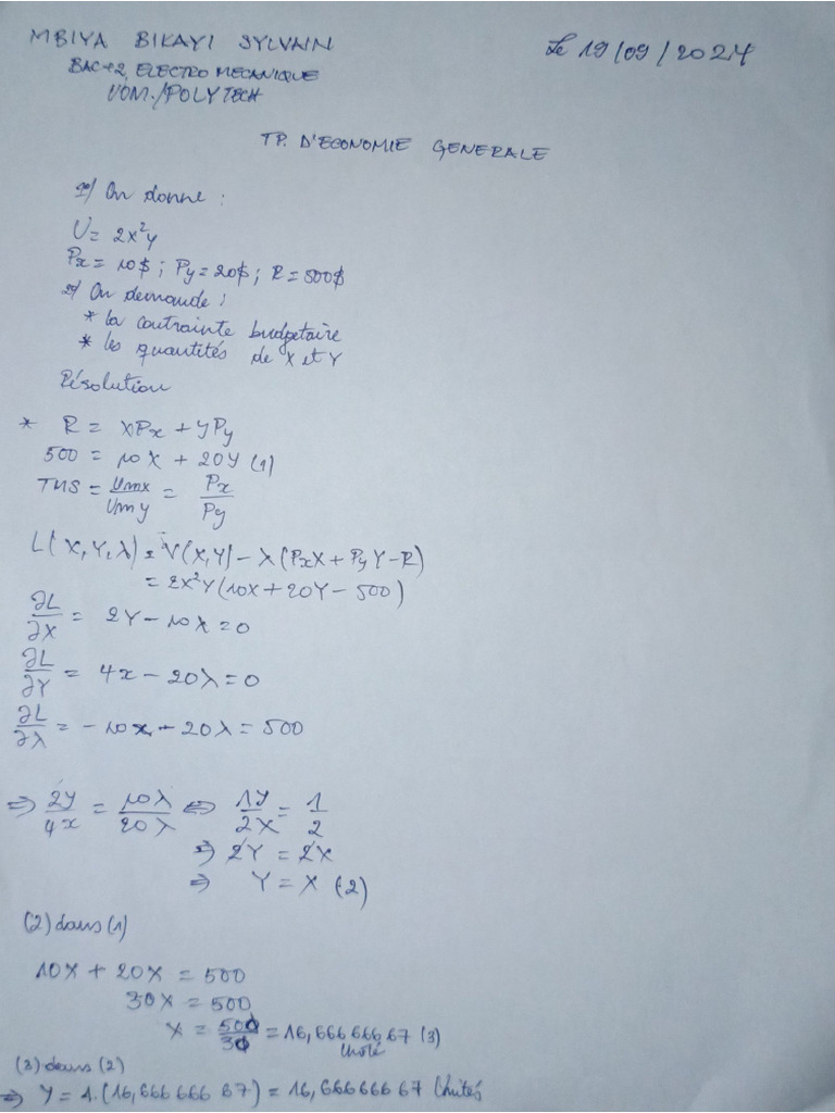 Mbiya Bikayi Bac+2 Électro-M | PDF