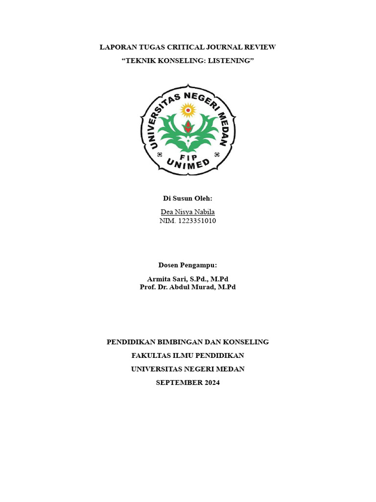 CJR Teknik-Teknik Konseling Dea | PDF