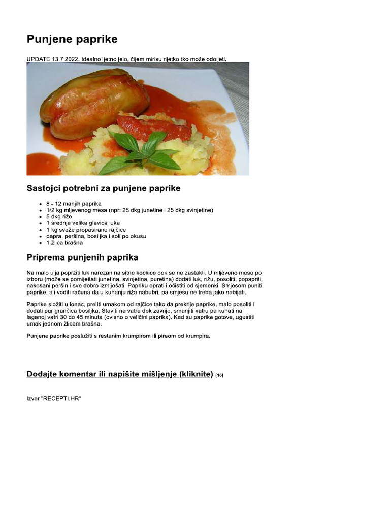 Paprike | PDF