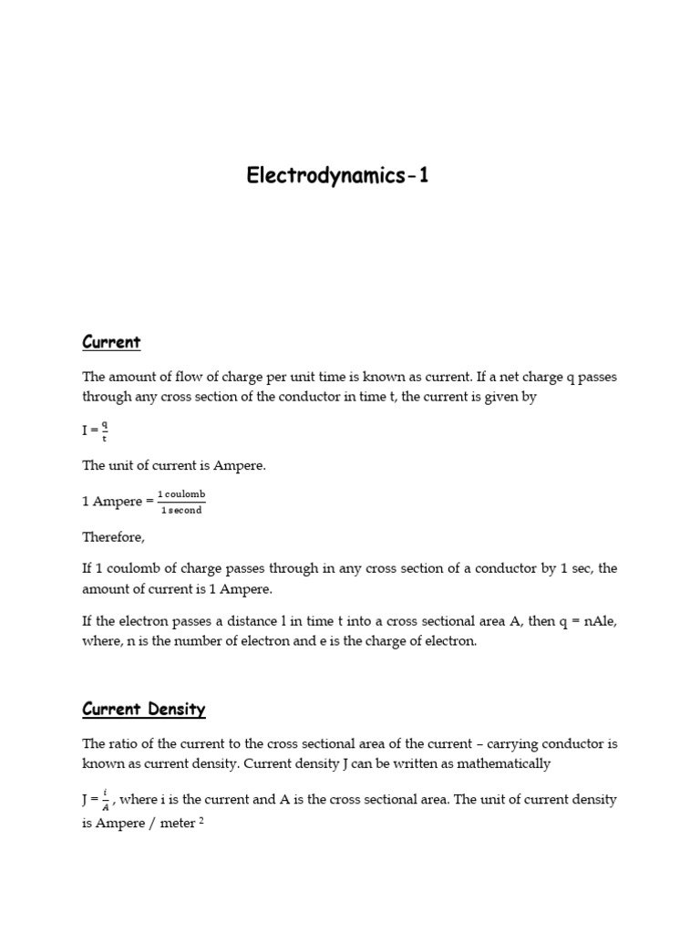 Electrodynamics 1 | PDF