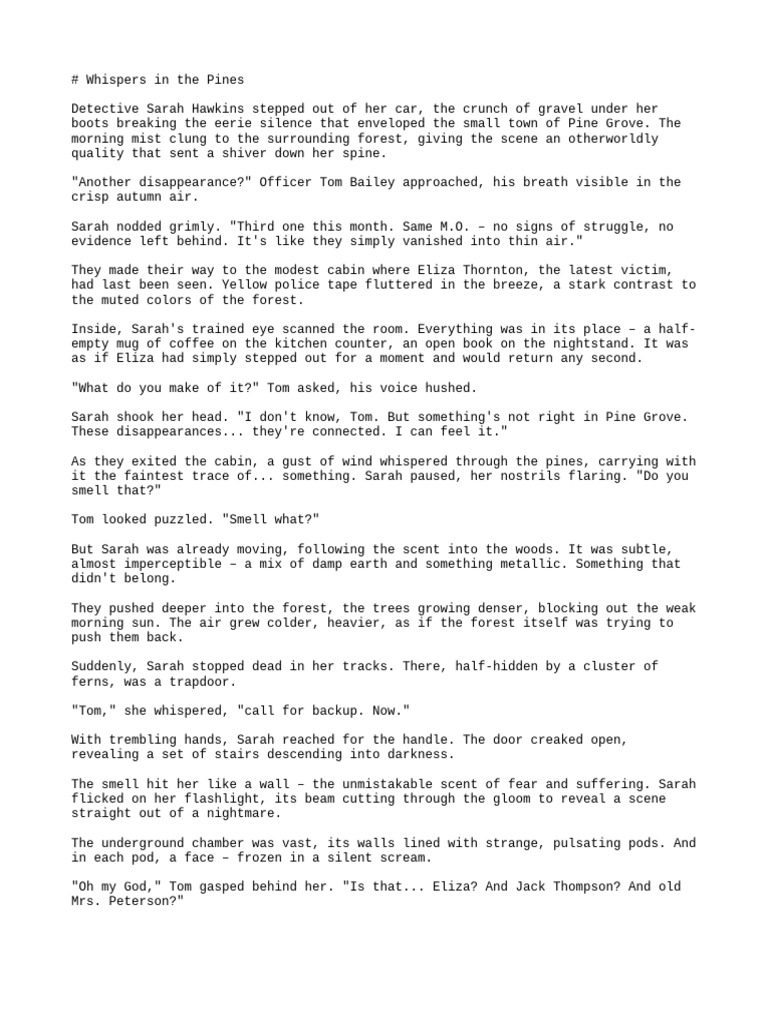 Whispers in the pines | PDF